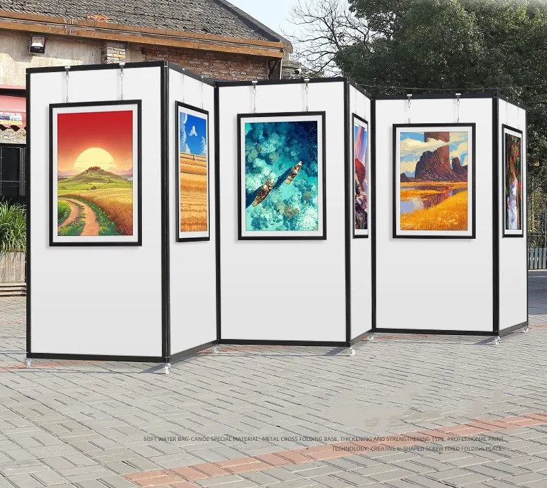 Modular Art Gallery Display Boards - Movable & Stylish