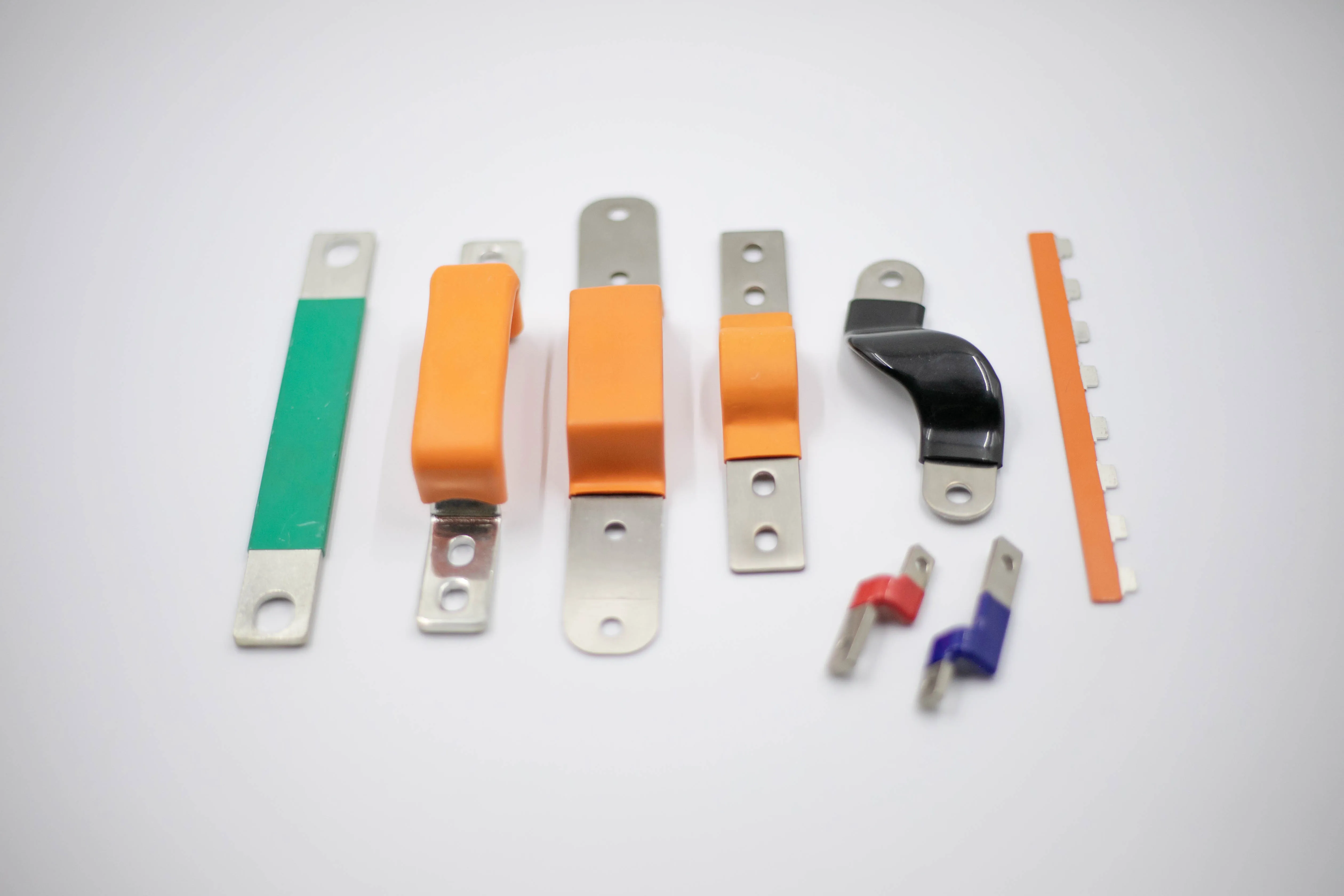 Red Copper Power Busbar Short Terminals Flexible Connectors Battery ...