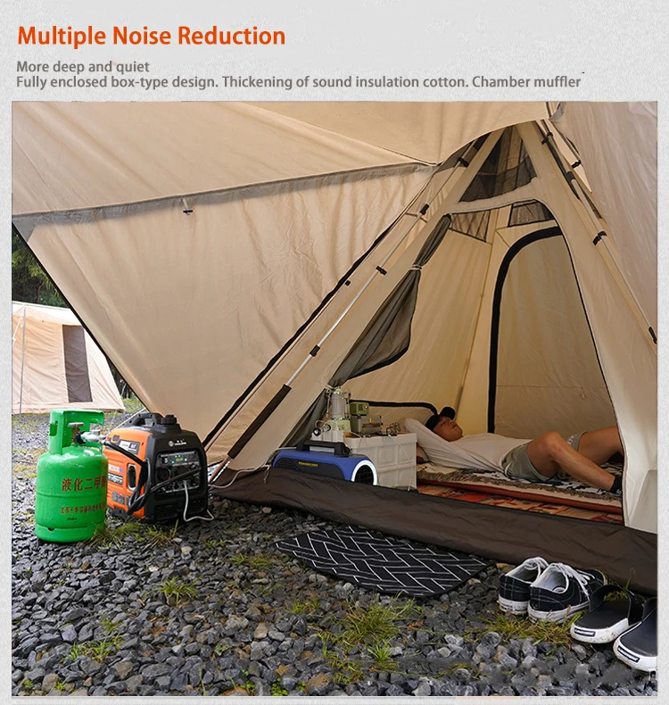 Pure Sine Wave Gasoline Inverter Generator 5kw Dual Fuel Epa Diesel ...