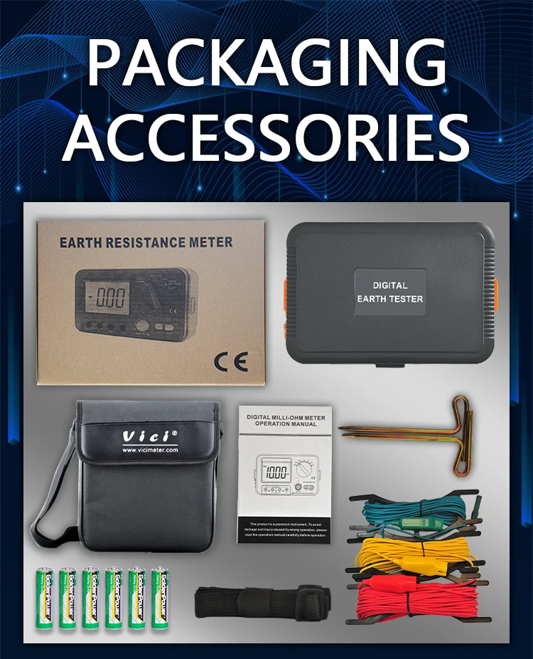 Vc4105a Digital Earth Tester Meter With 32mm High Figure - Buy Earth ...