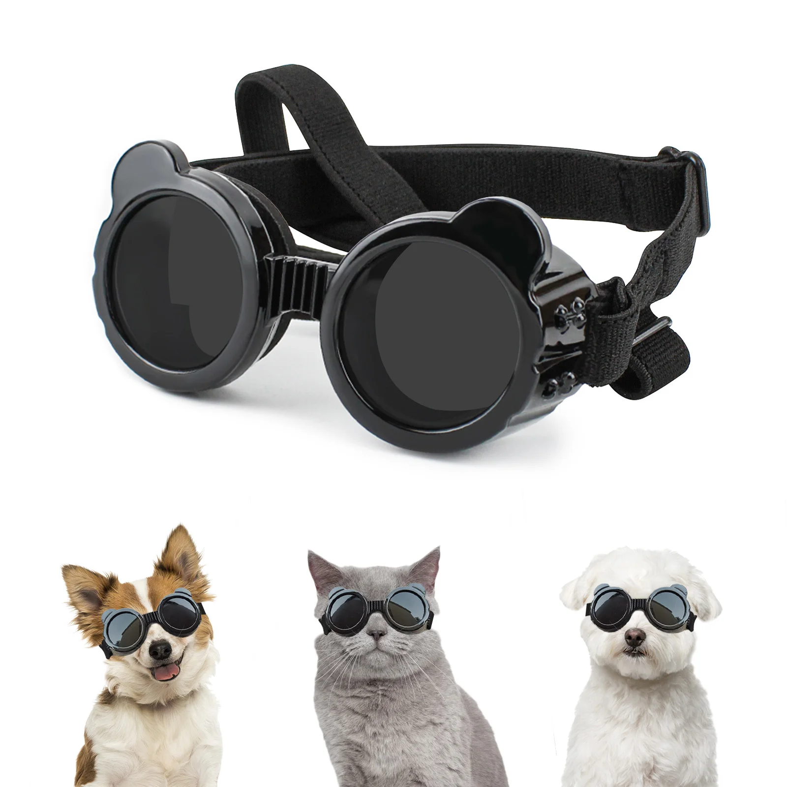 Pet Panda Goggles - Anti-Dust Eye Protection for Dogs & Cats