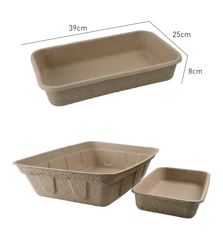Eco-friendly Disposable Cat Litter Boxes - GPM Paper Pulp