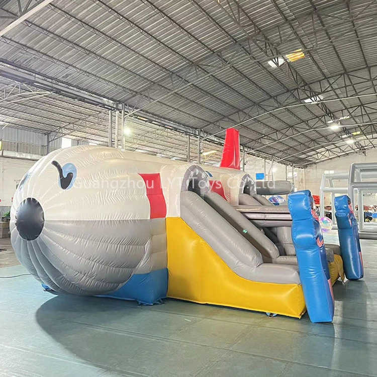 Air Plane Bouncing Castle Commercial Inflatable Bouncer Jumping Castle ...
