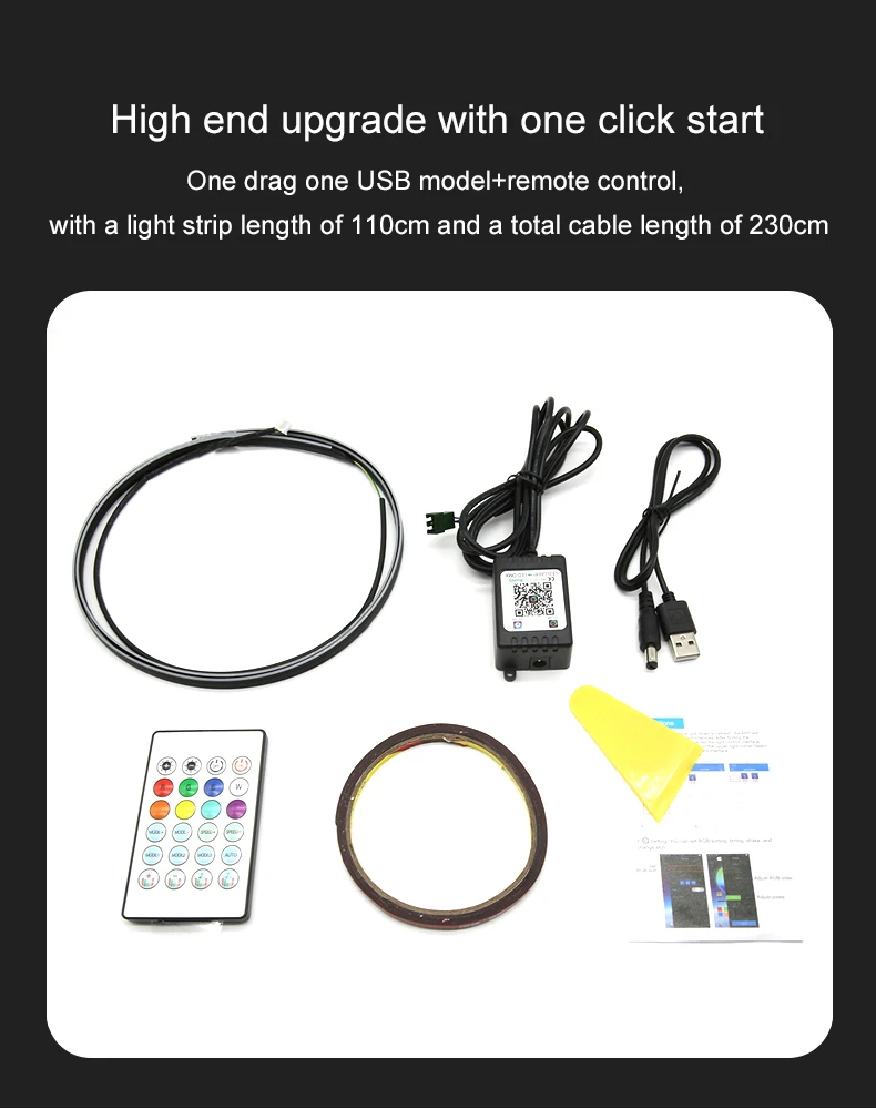 Rgb 64 Color Mobile App Controls Usb Non-destructive Installation Multi ...