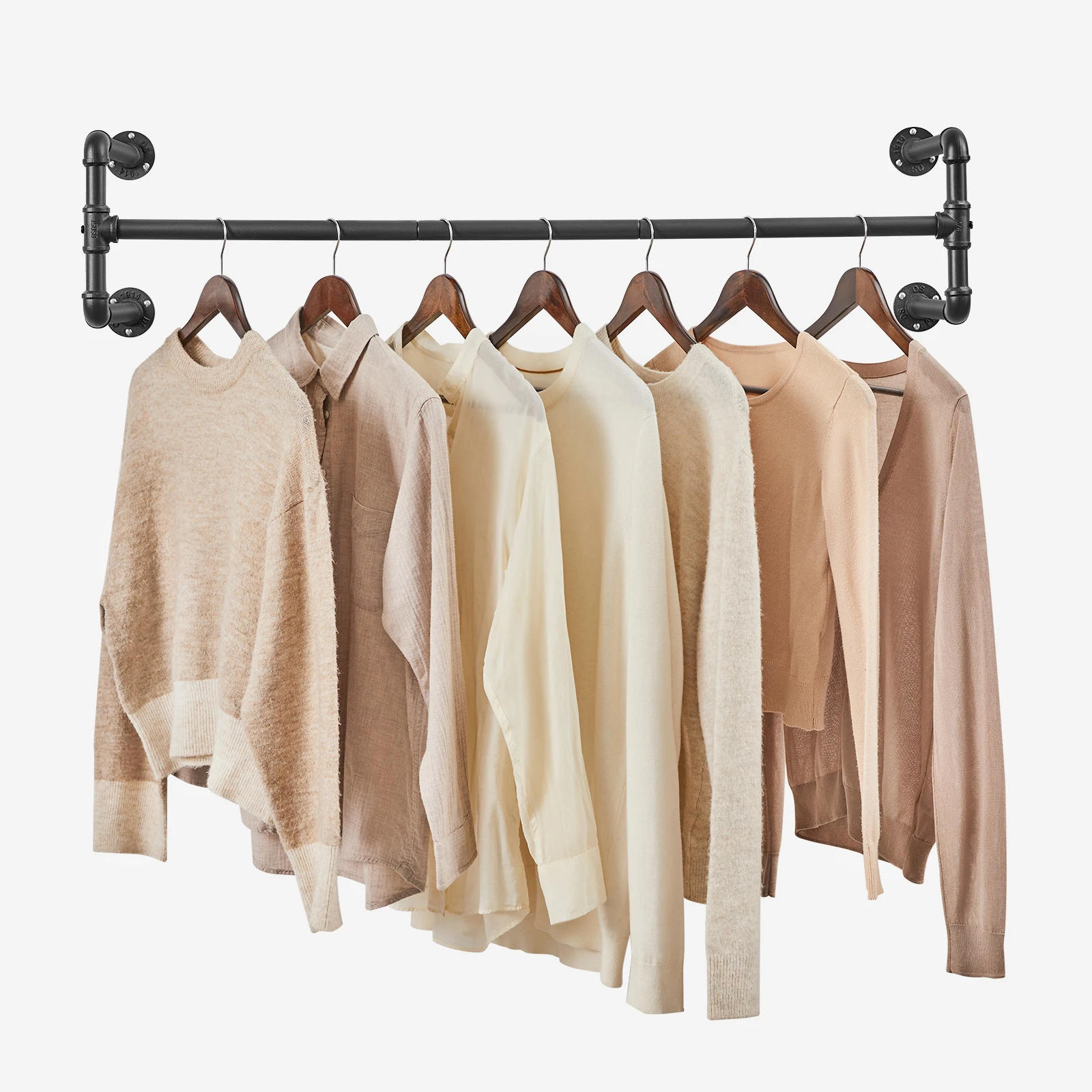 Songmics Multi-purpose Industrial Pipe Clothes Hanging Bar For Laundry ...