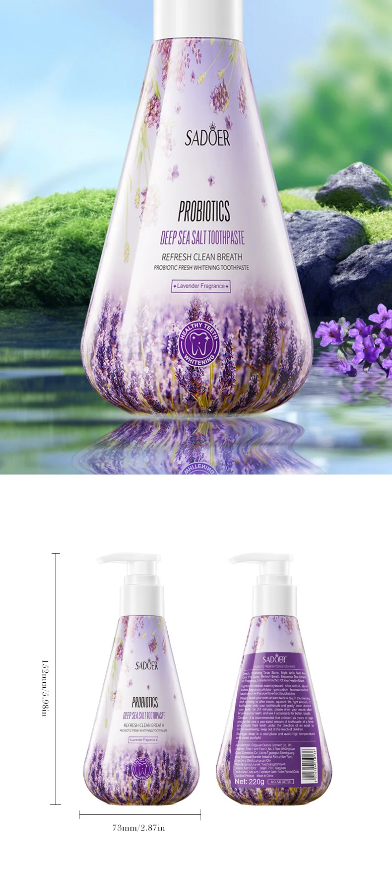 Probiotic Fresh White Toothpaste Cleans Teeth And Freshens Mouth - Buy ...