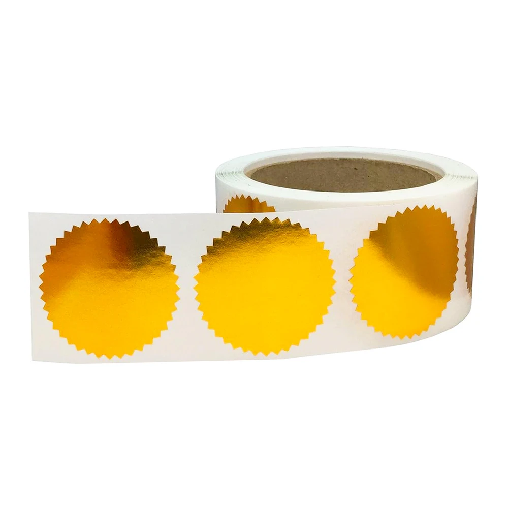 Alibaba.com: Custom Gold Metallic Certificate Sealing Labels, 3D Metal ...