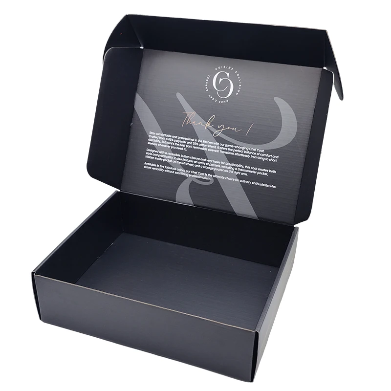 Custom Black Paper Cardboard Carton Corrugated Cook's Utensil Chef ...