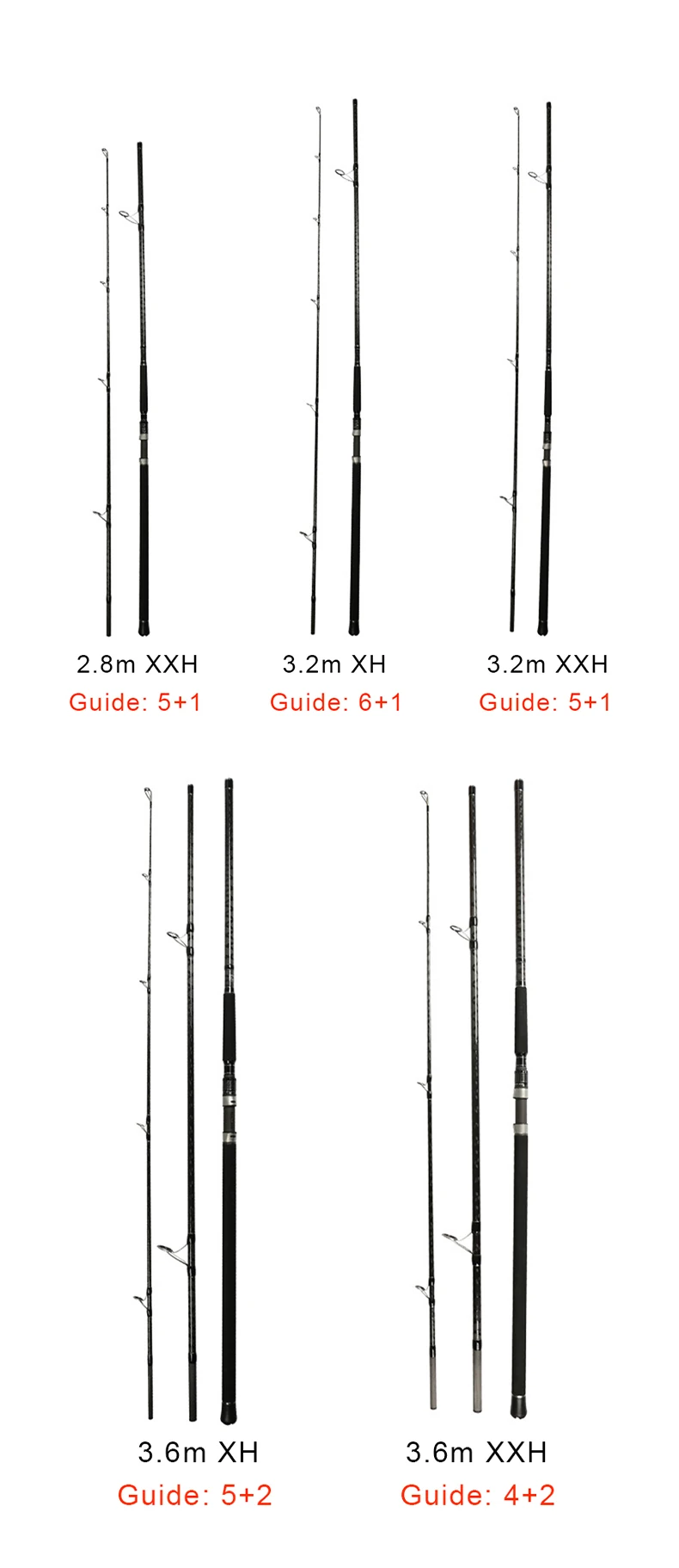 OEM Toray 30T+40T Carbon Cloth Fuji Guide Saltwater Fishing Sea Bass Fuji Reel Seat Spinning ...