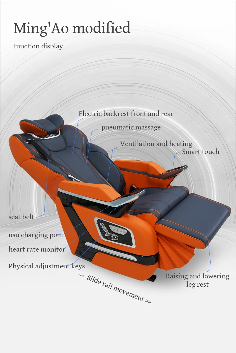 Car Interior Upgrade Reclining Vip Pilot Seat Customized Luxury Van ...