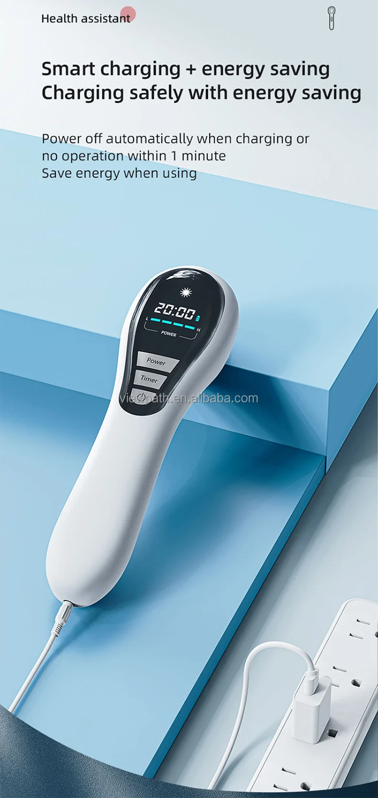 2600mah Rechargeable Diode Laser Physiotherapy Instrument Cold Laser ...