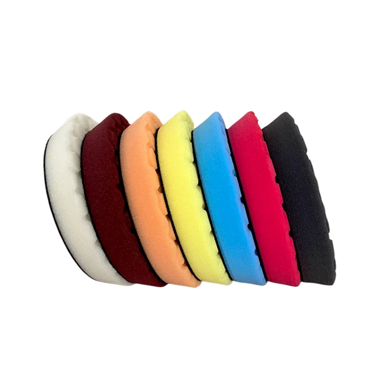 6" Round Edge Honey-comb Surface Sponge Foam polishing/buffing Pad Car ...