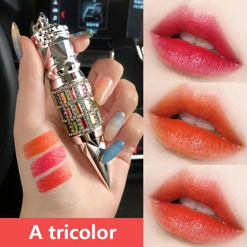 Agag Tricolor Lipstick Queen Scepter Three-color In 1 Natural Matte ...
