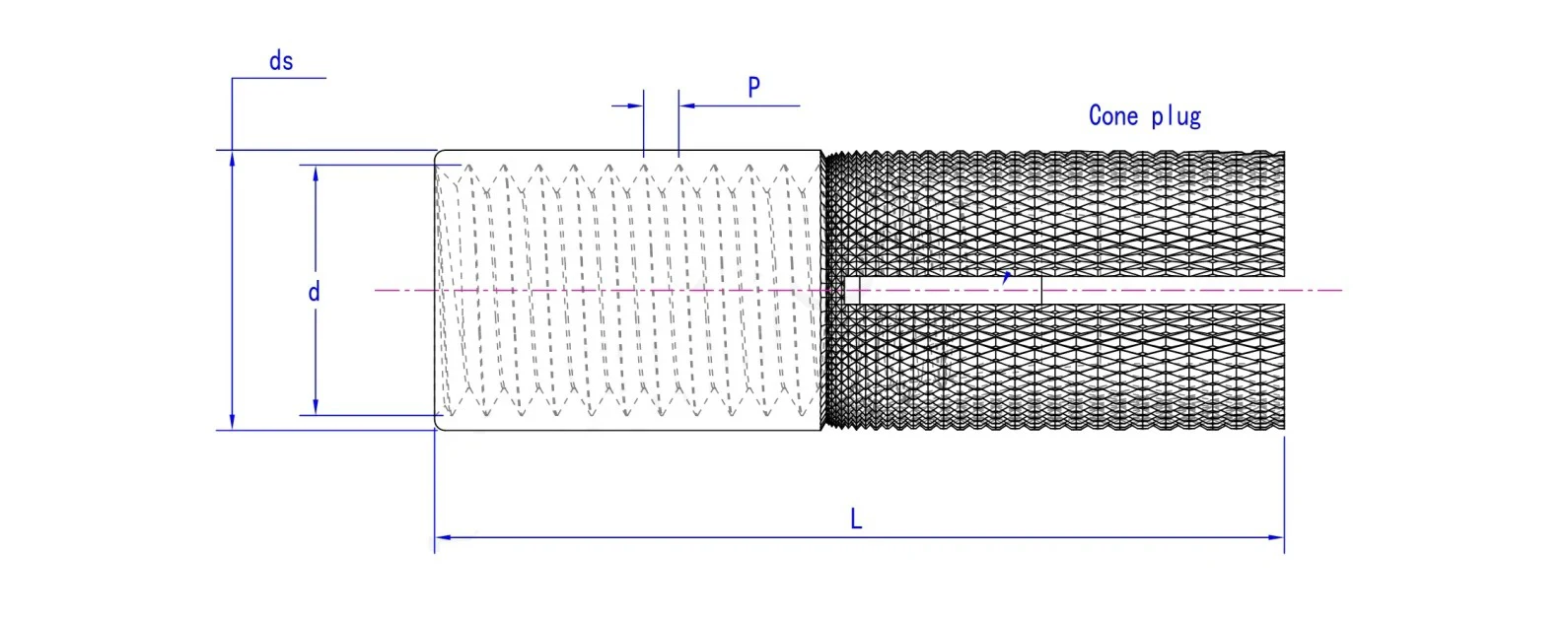 Certified Concrete Stainless Steel 316 Ss304 Knurled Drop in Anchor ...