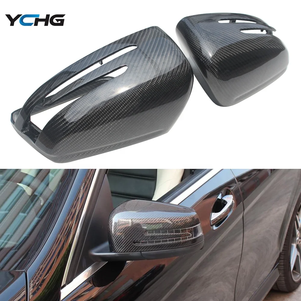 Real Carbon Fiber Mirror Cover For Mercedes-benz W212 W207 E Class W204 ...