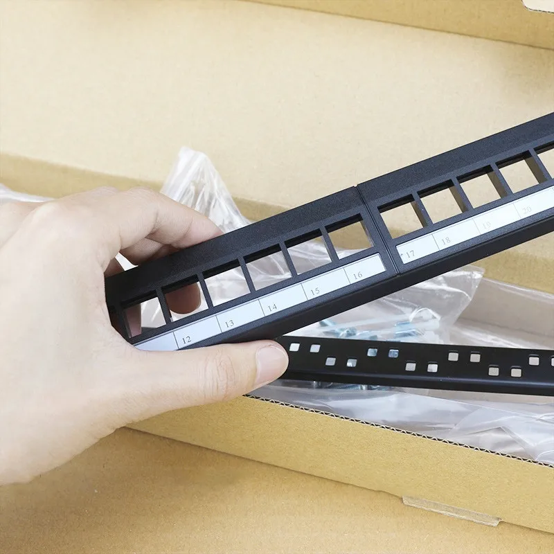 RJ45 Connector FTP UTP Patch Panel Cat5e Cat6 Cat6A 24port Blank Patch ...