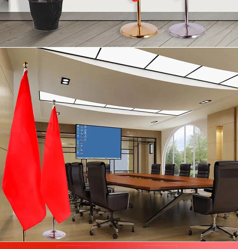 High Quality Hotel Hall Decoration Stainless Steel Flagpole Indoor ...
