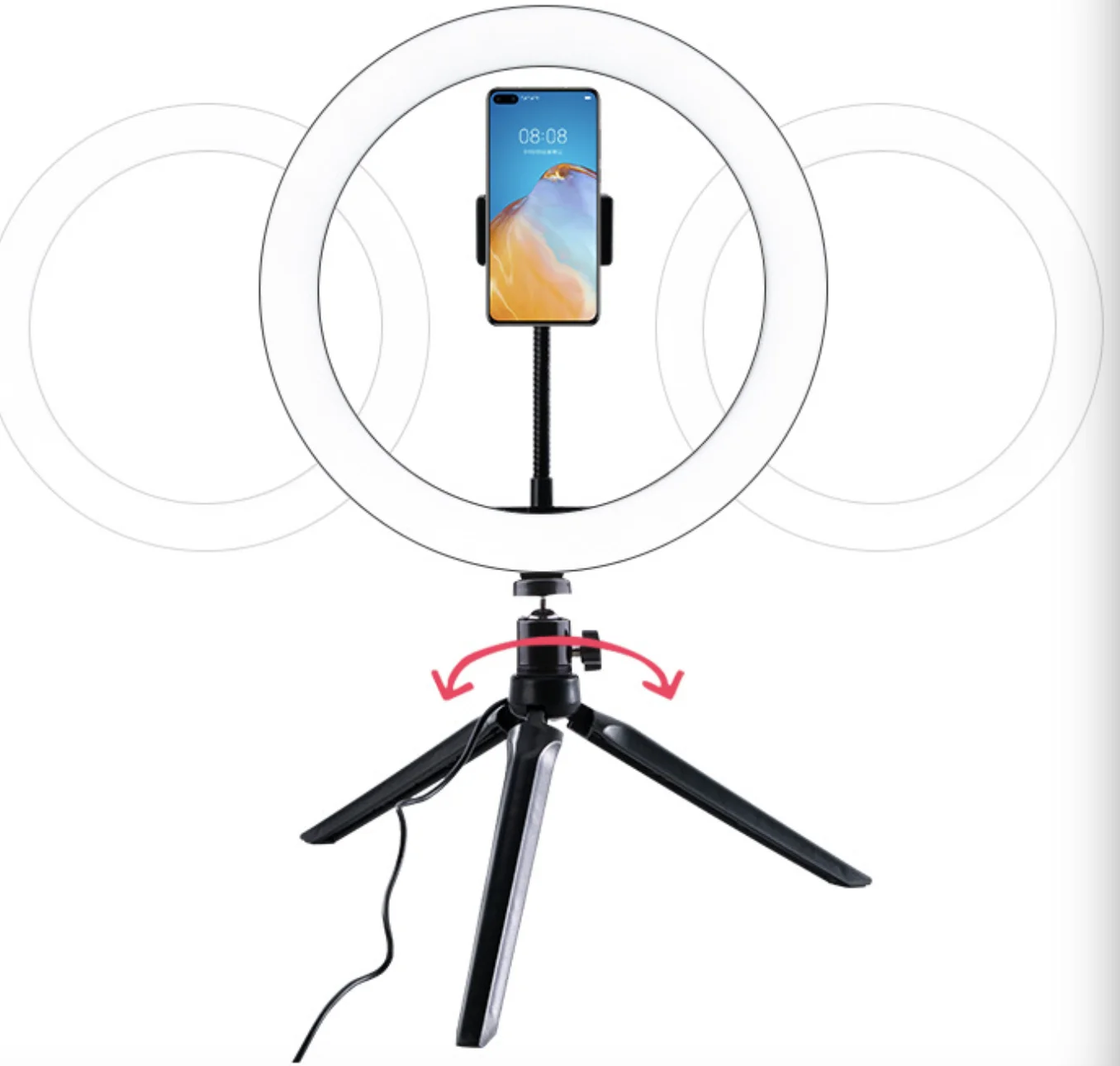 Professional Live Show Tik Tok Broadcast Ring Fill Light Lamp 10inch ...