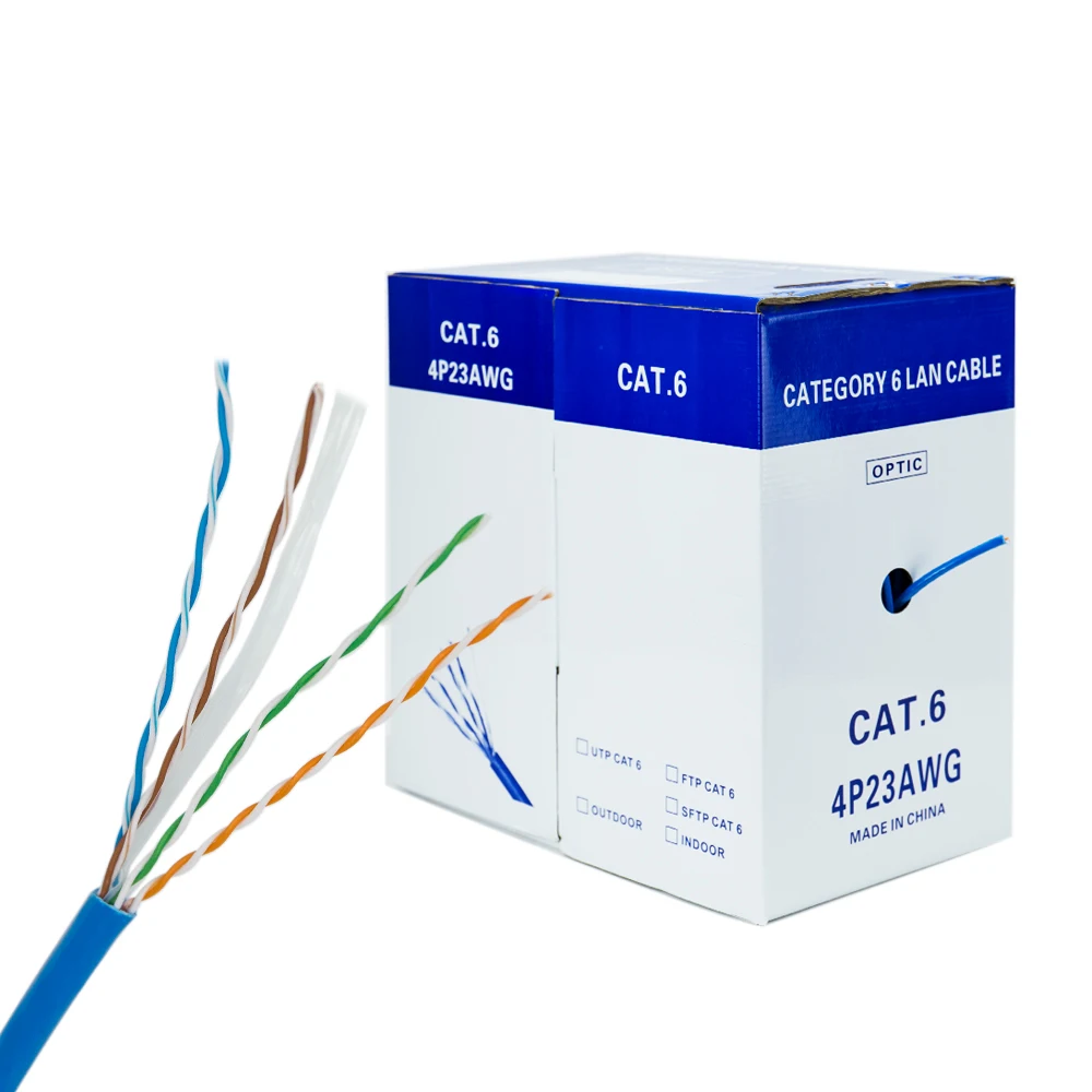 High-speed Cat6 Lan Cable - 1000ft UTP Indoor Network Cable