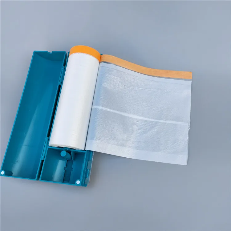 Pre-taped Hand Masking Film With Dispenser Easy Tear Masking Film ...