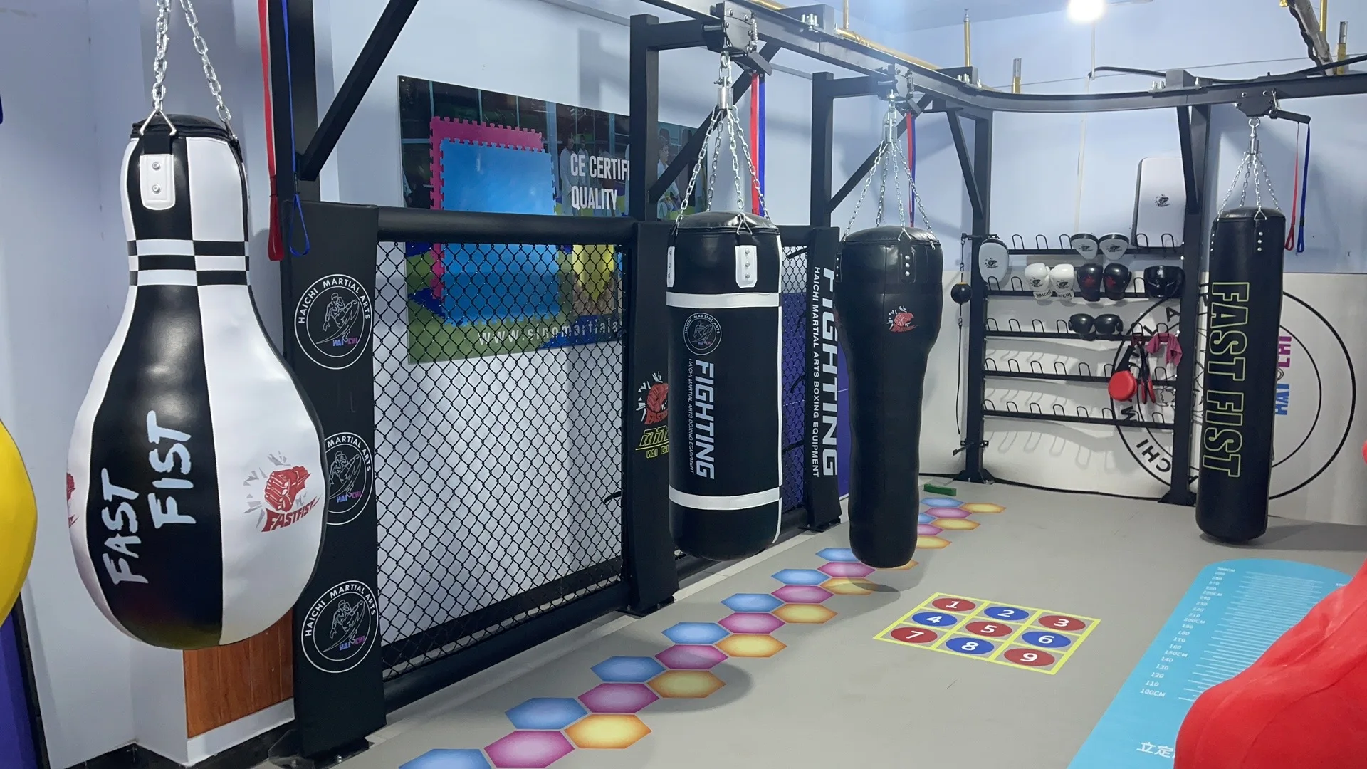 Kicking Boxing Equipment Boxing Bags Hanging System I-Beam Rolling ...