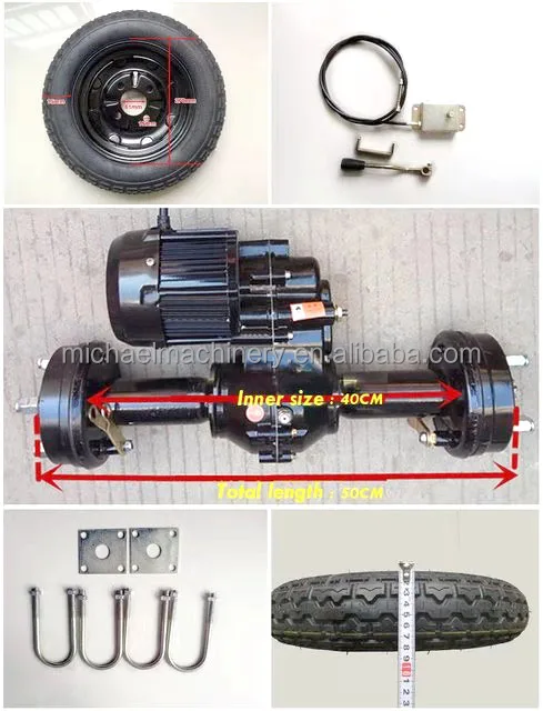 Customized Walking Speed Electric Motor Rear Axles for Evs