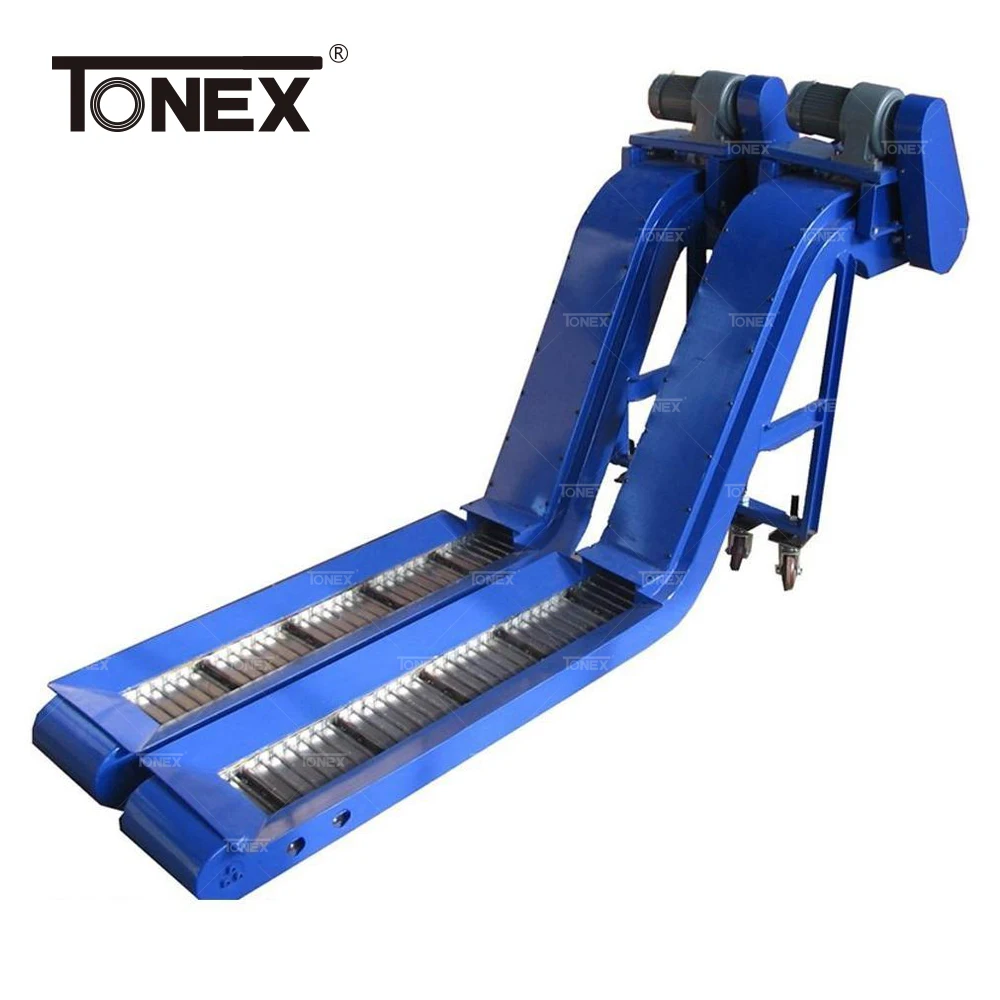 Roller Chain Conveyor Hinged Belting Conveyor Belt Metal Chip Conveyor ...