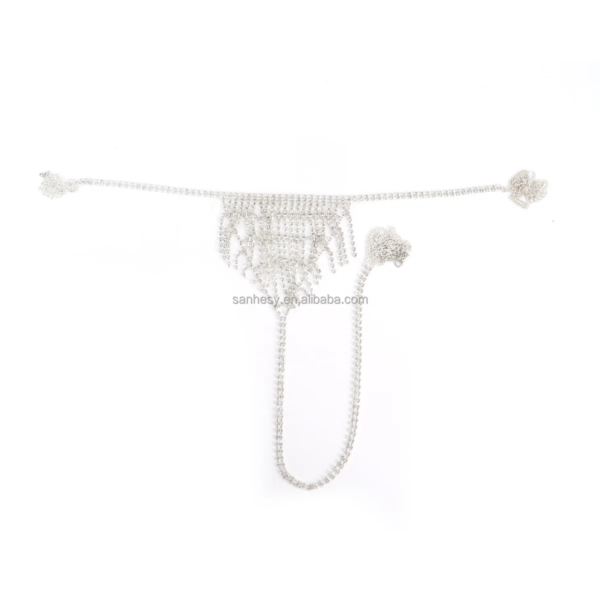 Bling Rhinestone Bikini Fashion Jewelry Body Chain Sexy Women Crystal
