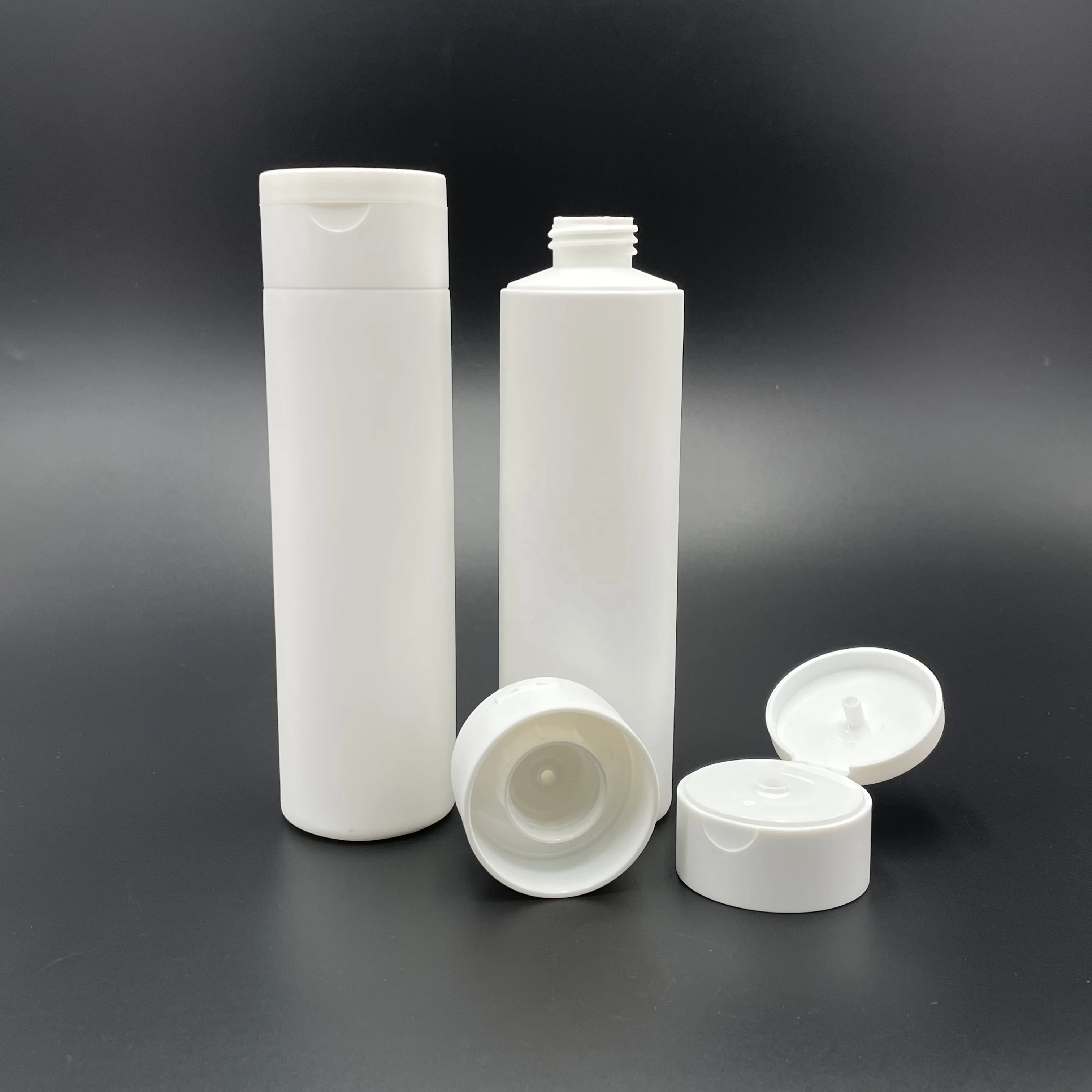 Custom Color HDPE 200ml Shampoo Bottle with Flip Top Cap Squeezable ...
