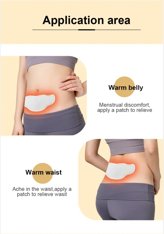 New Triangle Self Heating Menstrual Period Pain Relief Heat Patch/pads ...