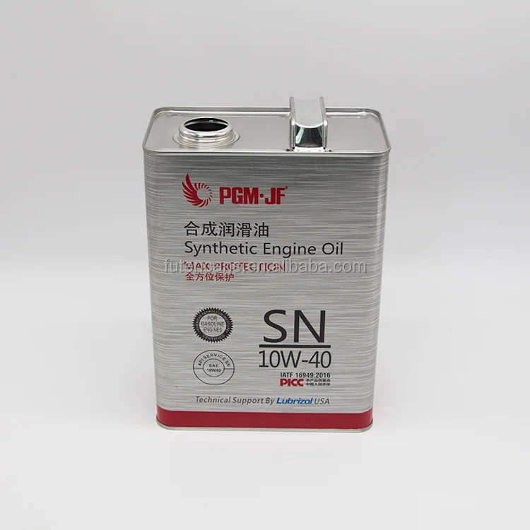 Empty 4l F-style Printed Empty Motor Oil Tin Engine Oil Cans With Metal ...