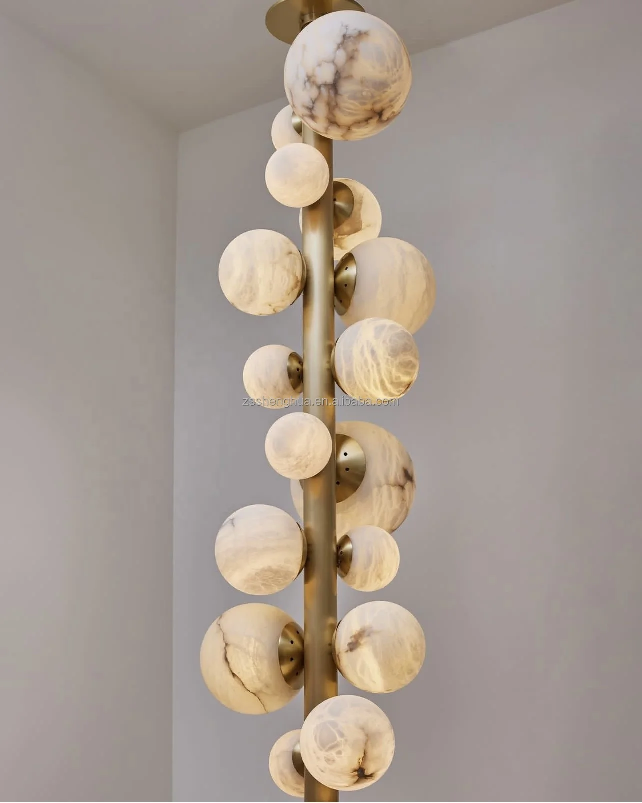 Nordic Alabaster Dining Room Pendant Light Modern Minimalist Restaurant ...