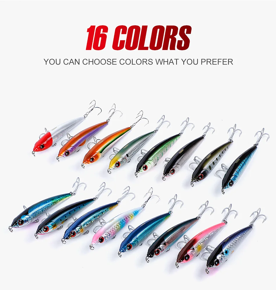 Noeby Sinking Pencil Fishing Lures (70g/98g/145g) - Hard Stickbait for ...