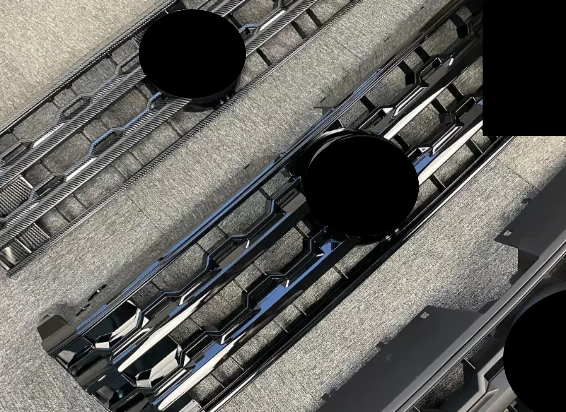 Carbon Fiber Front Radiator Grille Grid For Volkswagen Vw Teramont 2020 ...