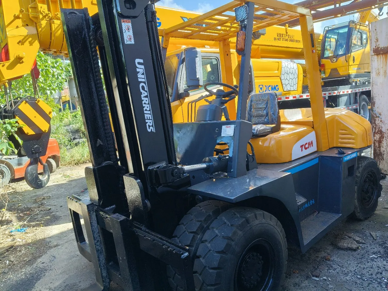 Used TCM Japan 6m Diesel Forklift with 7t Capacity Standard Driver ...