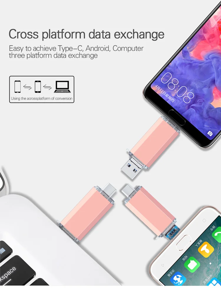 Dual U Disk Flash Drive OTG USB 3.0 - 32GB to 256GB