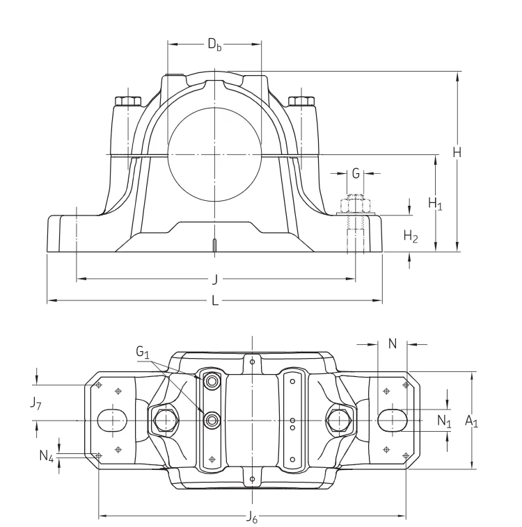 Split Plummer Block Housing SNL 518-615 Pillow Block Housing SNL518-615 ...