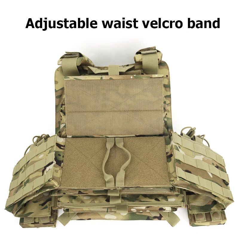 Camouflage Tactical Plate Carrier Vest Assault Protective Vest for ...