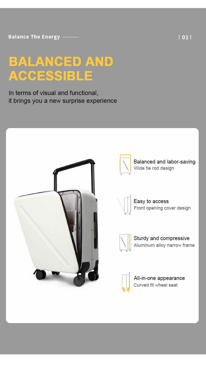 Milada Designer Wide Aluminum Trolley Spinner Travel Suitcase Zip Pc ...