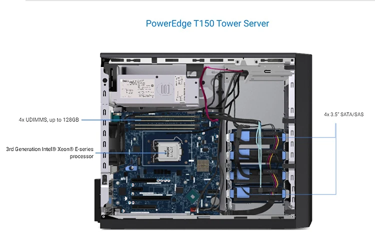 Dell Emc Poweredge T150 4u Mini Tower Server - Buy Dell Emc Poweredge ...