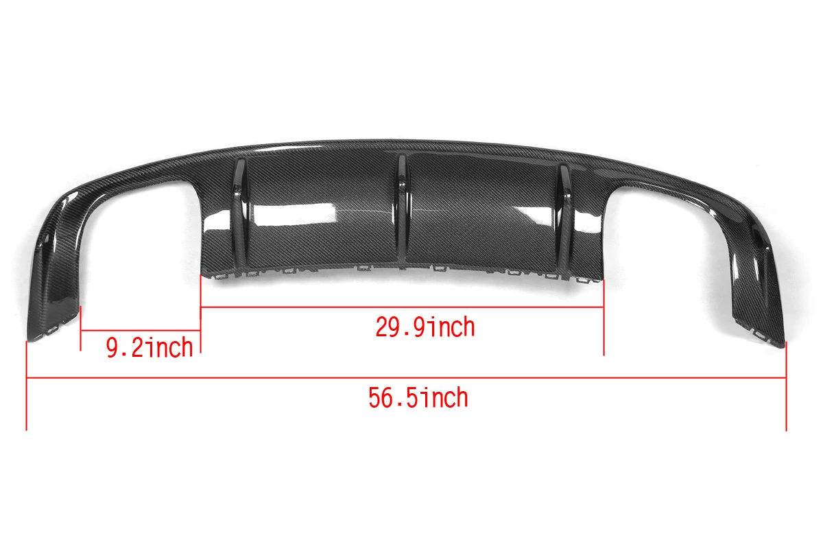 Auto Parts Body Kit Carbon Fiber Rear Diffuser For Audi S3 A3 8v Sline ...