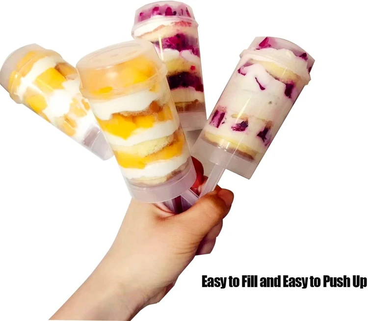 Confetti Poppers Clear Sticks Cake Pops Shooter Plastic Round Shape ...