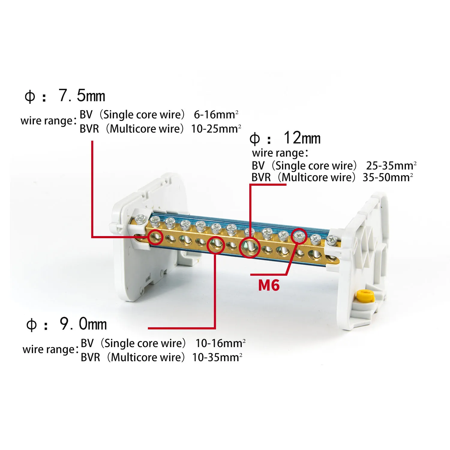 Multilayer Terminal Block Connector Din Rail Brass Terminal Blocks 500v ...