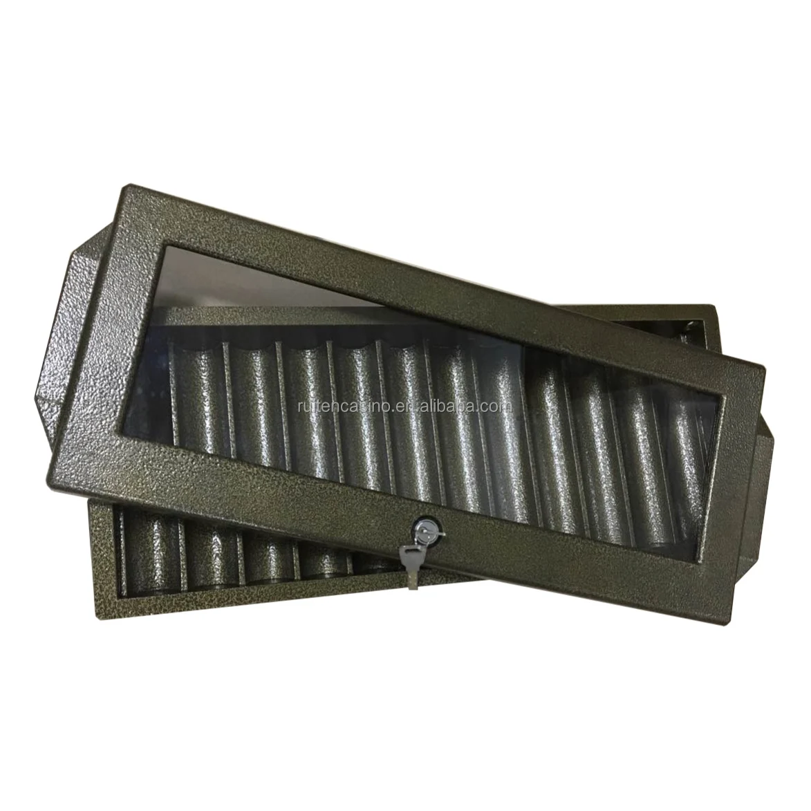 12rows Aluminum Chip Tray with Locking and Lid - Ruiten