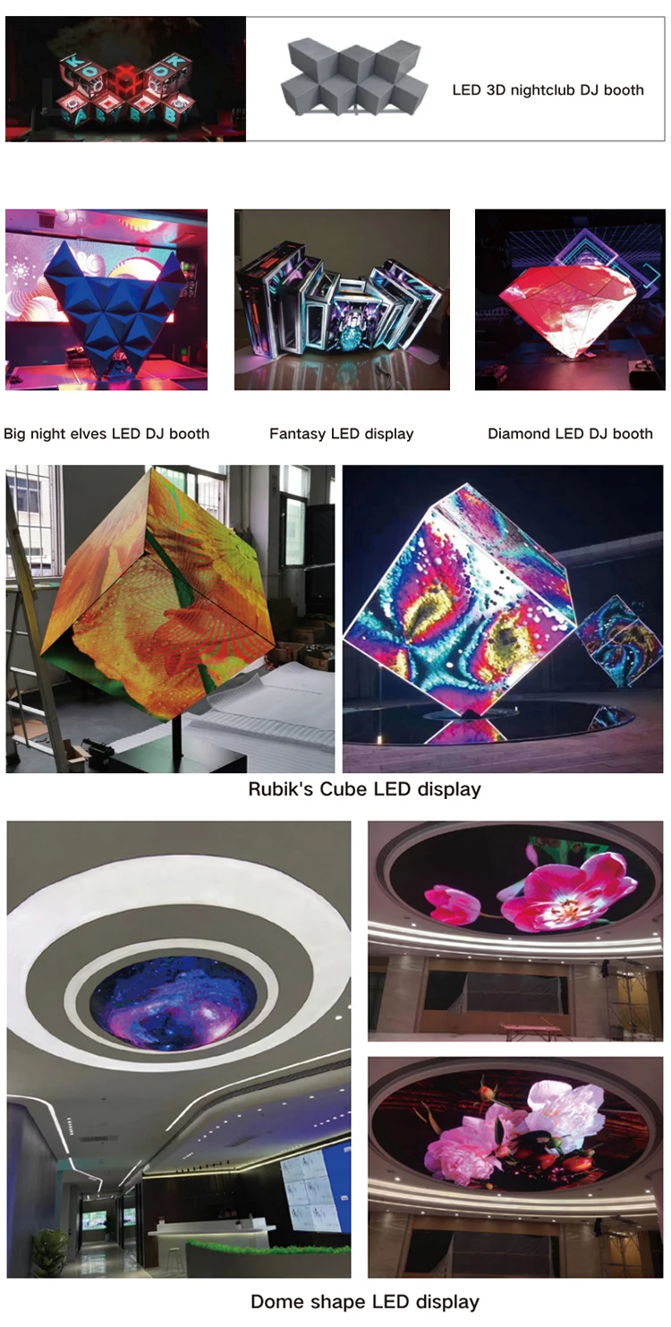 Circular Cube LED Screens - Versatile and Creative Displays
