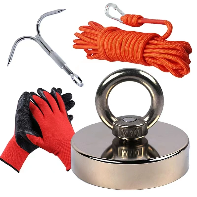 Magnet Fishing Set Kit Include D75 Single Sided Fishing Magnet Rope ...