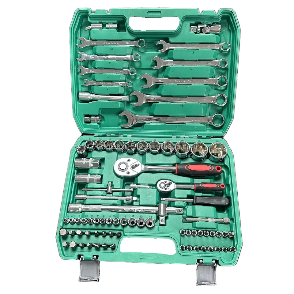Chrome Vanadium Steel Manual Tool Kit for Automotive Repairs
