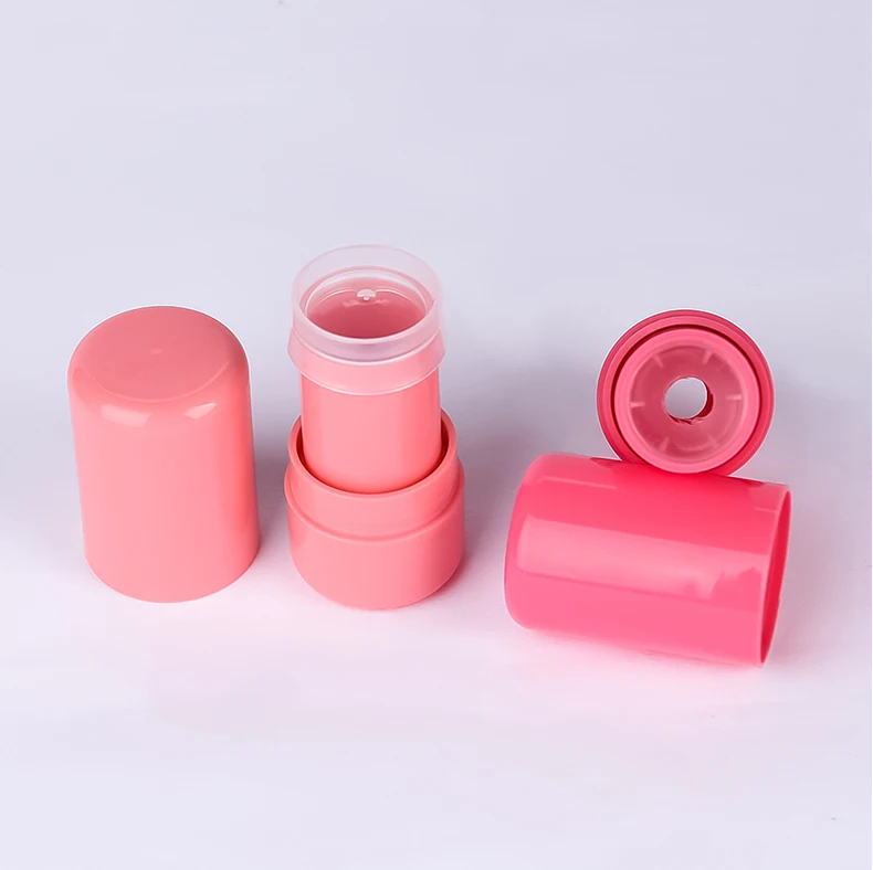 Round Shape Highlight Blusher Container Lip Balm Foundation Stick ...