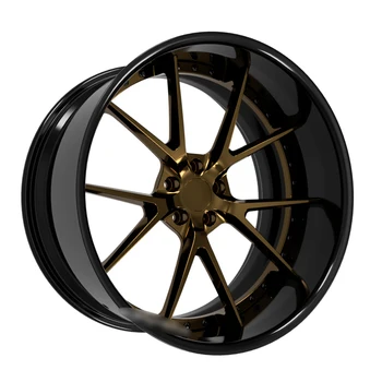 Custom Forged Car Rims 2-piece 18 19 20 21 22 23 24 26 Inch Deep Dish ...