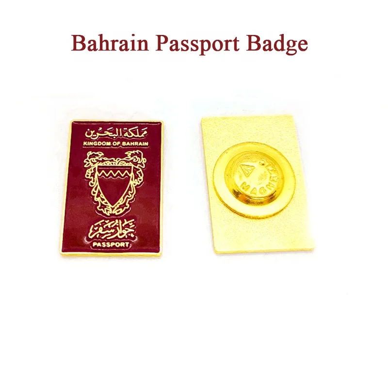 Bahrain Kingdom of Saudi Arabia Double Side Flag Pin